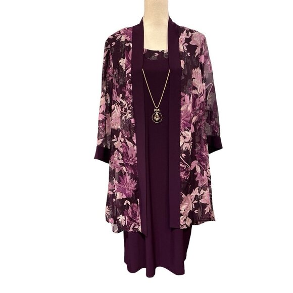 R&M Richards | Dresses | Rm Richards Dress Kimono Jacket 2 Piece Formal ...